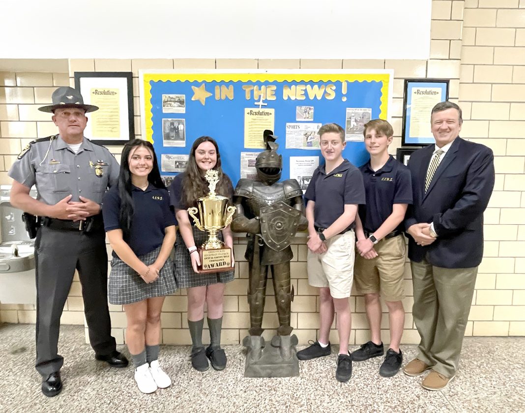 Steubenville Catholic Central gets traveling trophy for seat belt use ...